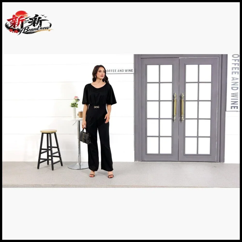 Pants & Jumpsuits | Polyester And Spandex Jumpsuit Wide Leg Plus Size ...